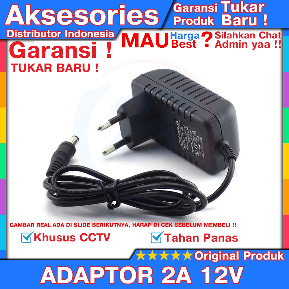 Jual Adaptor 2A 12V / 2 Ampere 12 Volt Untuk CCTV Berkualitas ...
