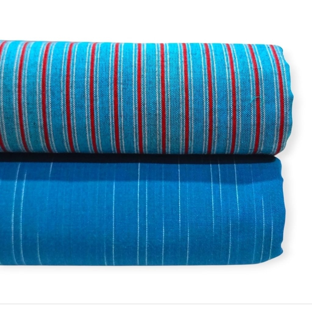 Jual Kain Tenun Lurik klasik Jogja Klaten biru | Shopee Indonesia