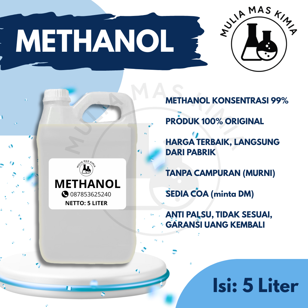Jual Methanol / Metanol / Solvent 99.98% MURAH Ukuran 5 liter (KHUSUS ...