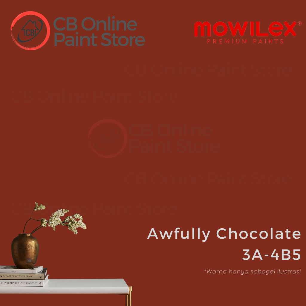 Jual CAT TEMBOK MOWILEX - AWFULLY CHOCOLATE 3A-4B5 - LITER | Shopee ...
