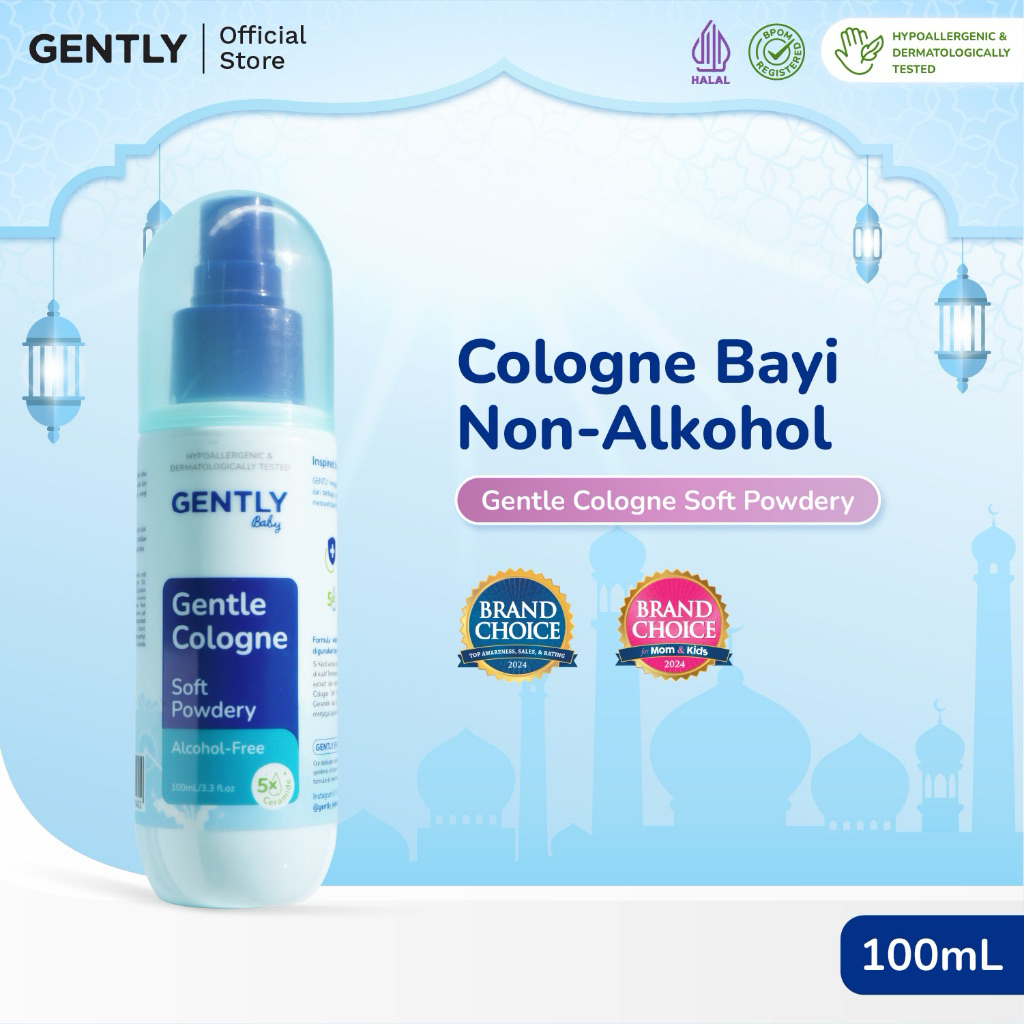 Jual GENTLY BABY GENTLE COLOGNE SOFT POWDERY | Shopee Indonesia