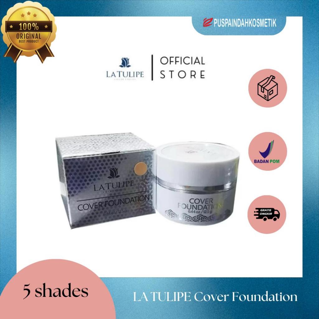 Jual La tulipe Cover foundation 12.5gram | Shopee Indonesia