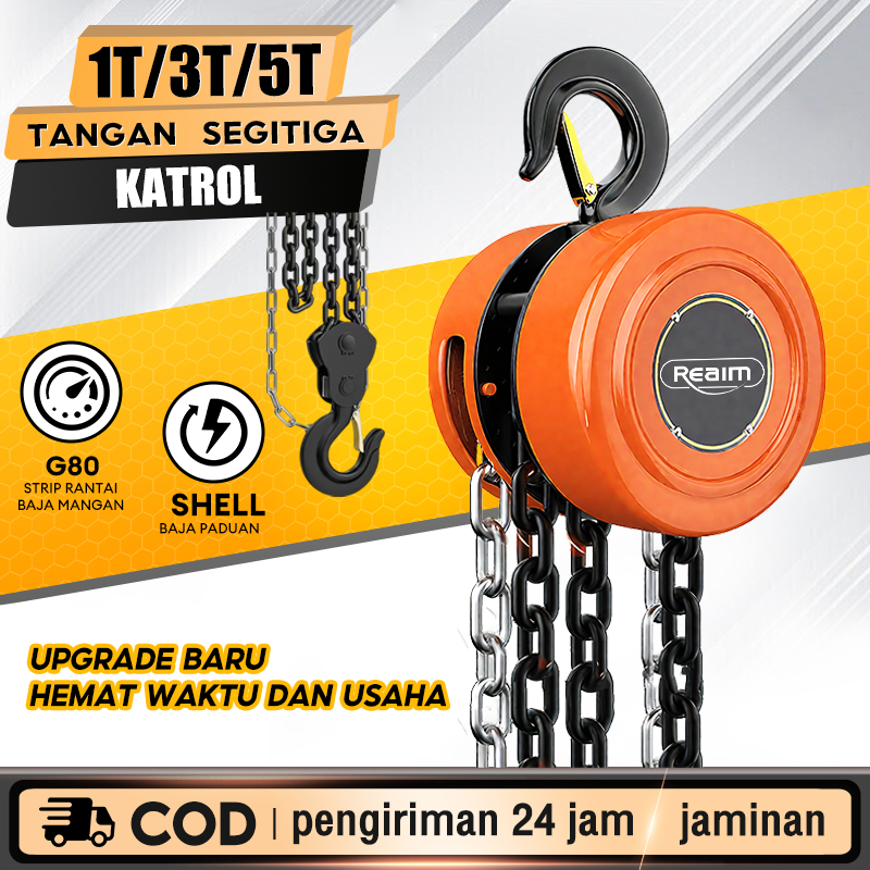 Jual Chain Block / Chain Hoist / Katrol Angkut Barang 1 ton/ 3.5 ton/5. ...