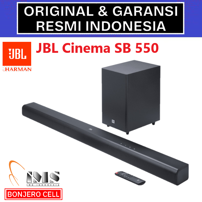 Jual JBL Cinema SB 550 / SB550 3.1 Channel Soundbar with Wireless ...