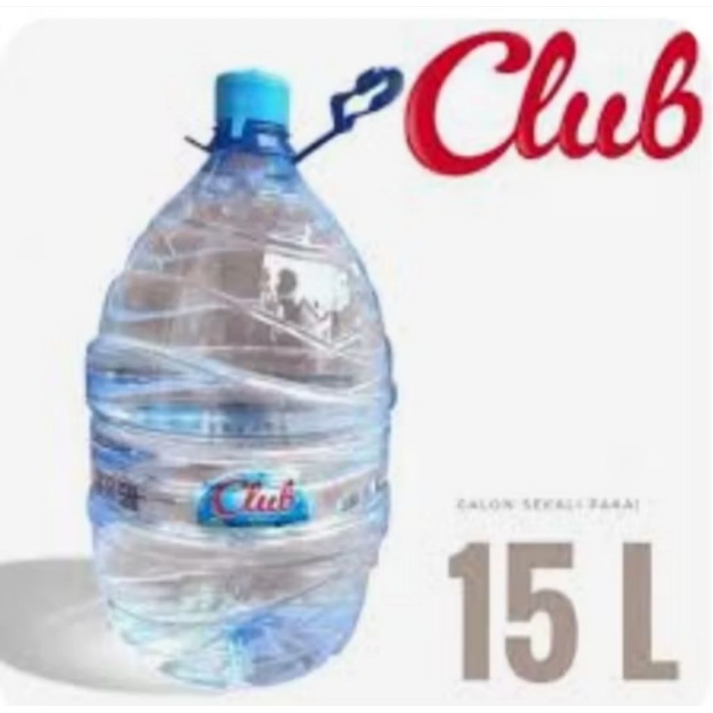Jual CLUB Air Mineral Galon 15 Liter (galon + isi) | Shopee Indonesia