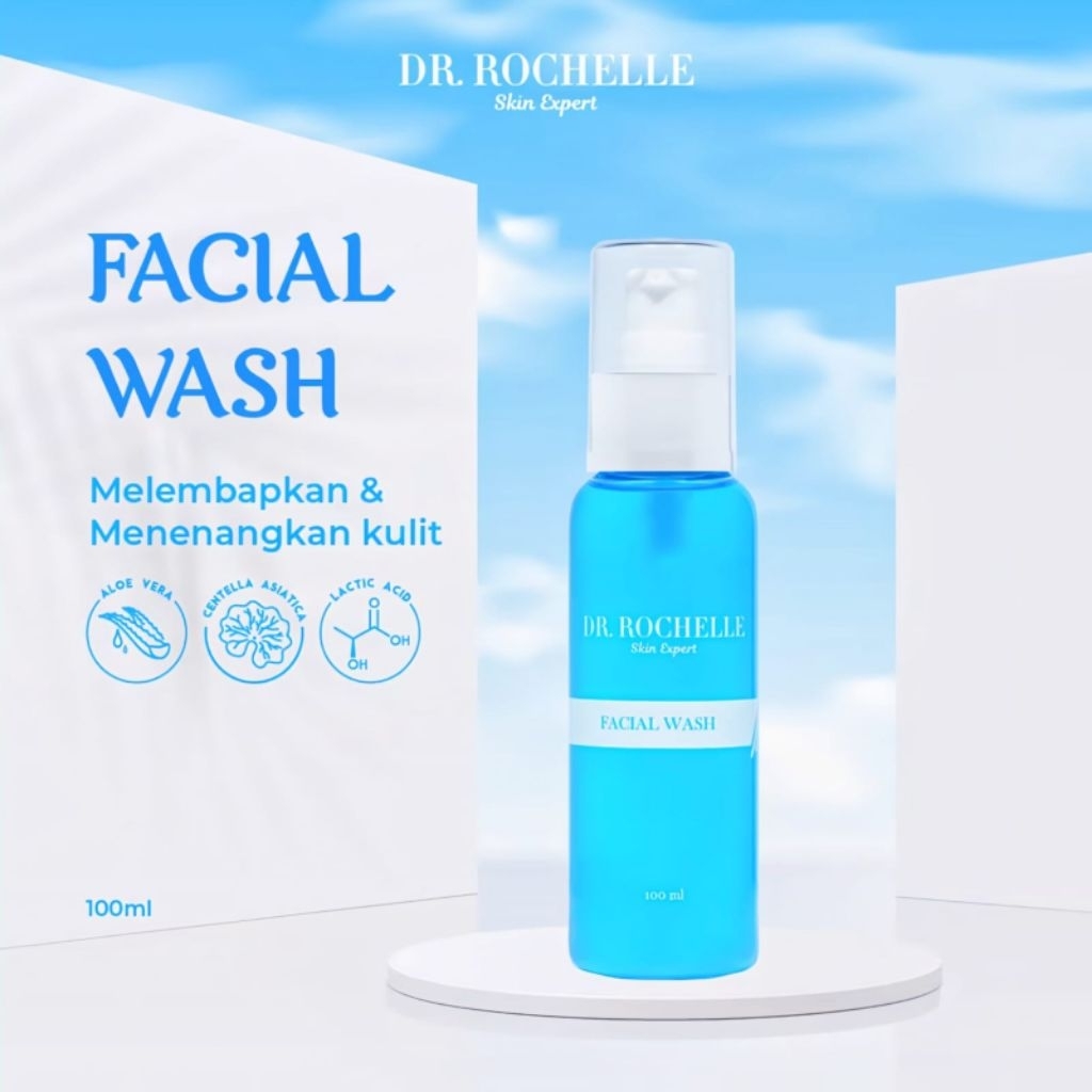 Jual DR Rochelle Facial Wash 100 MI - Melembapkan Kulit Wajah | Shopee ...