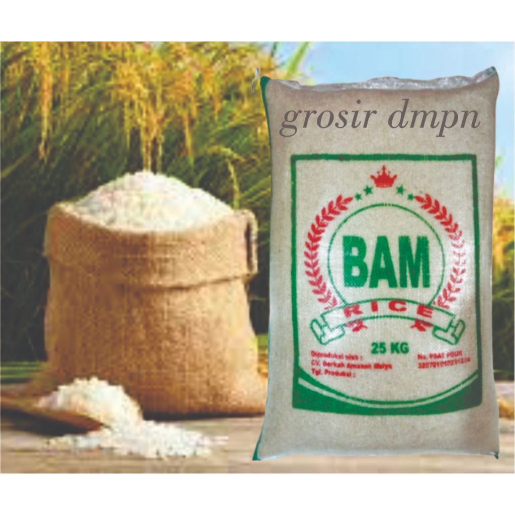 Jual BERAS DAERAH MEKAR MEREK BAM 25kg | Shopee Indonesia
