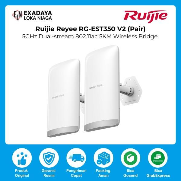 Jual Ruijie RG-EST350 v2 , 5GHz Dual-stream 802.11ac Wireless Bridge Ap ...