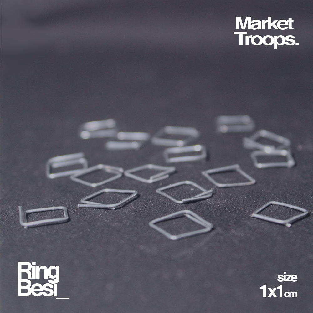 Jual Ring Besi Miniatur Ukuran 1x1 cm isi 10 pcs | Ring Besi Struktur ...