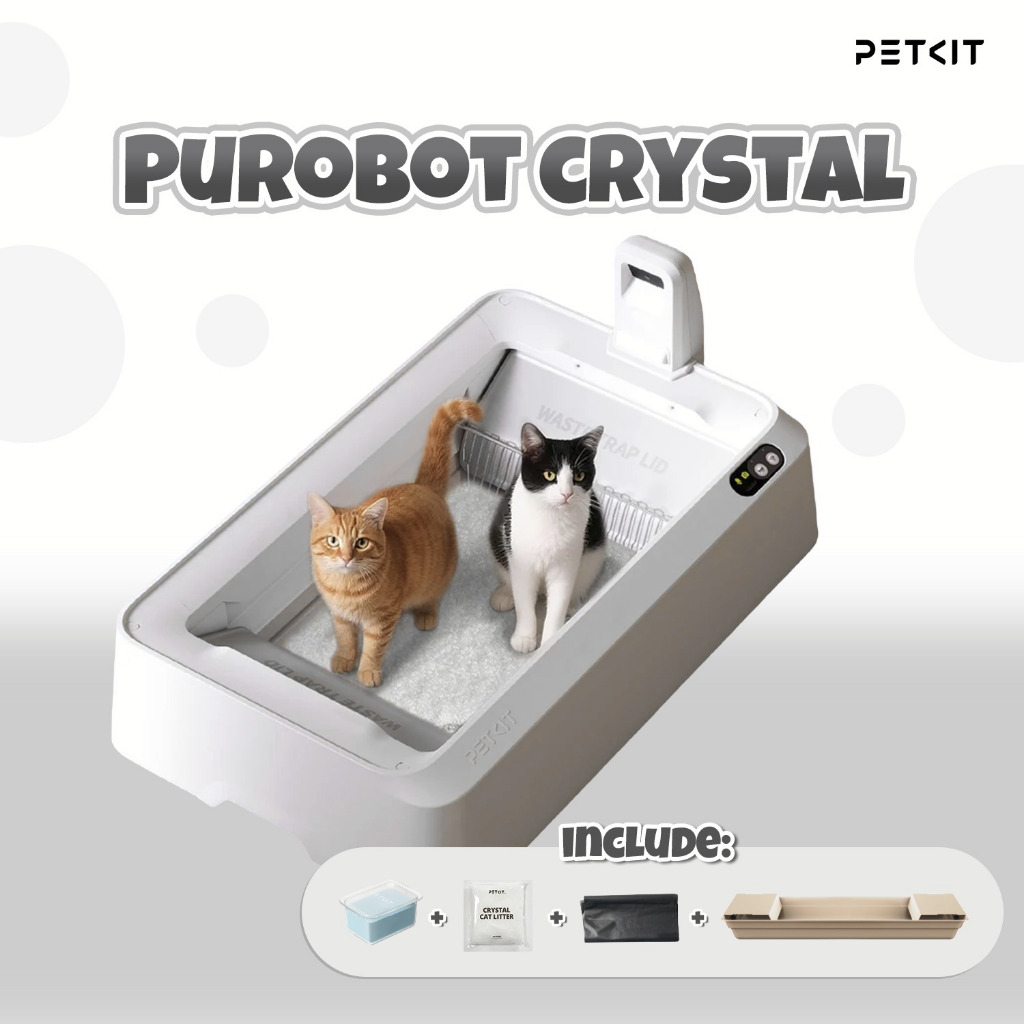 Jual PETKIT Purobot Crystal Duo Automatic Cat Litter Box with Camera ...