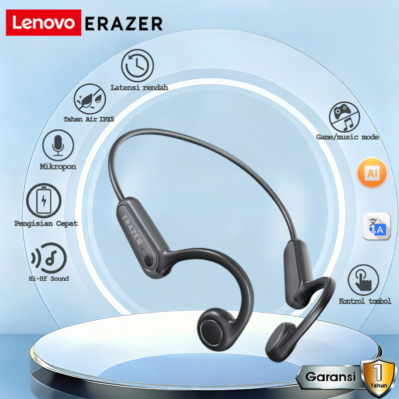 Jual ZNP X Lenovo XF22 Erazer Earphone TWS Bone Conduction Headphone ...
