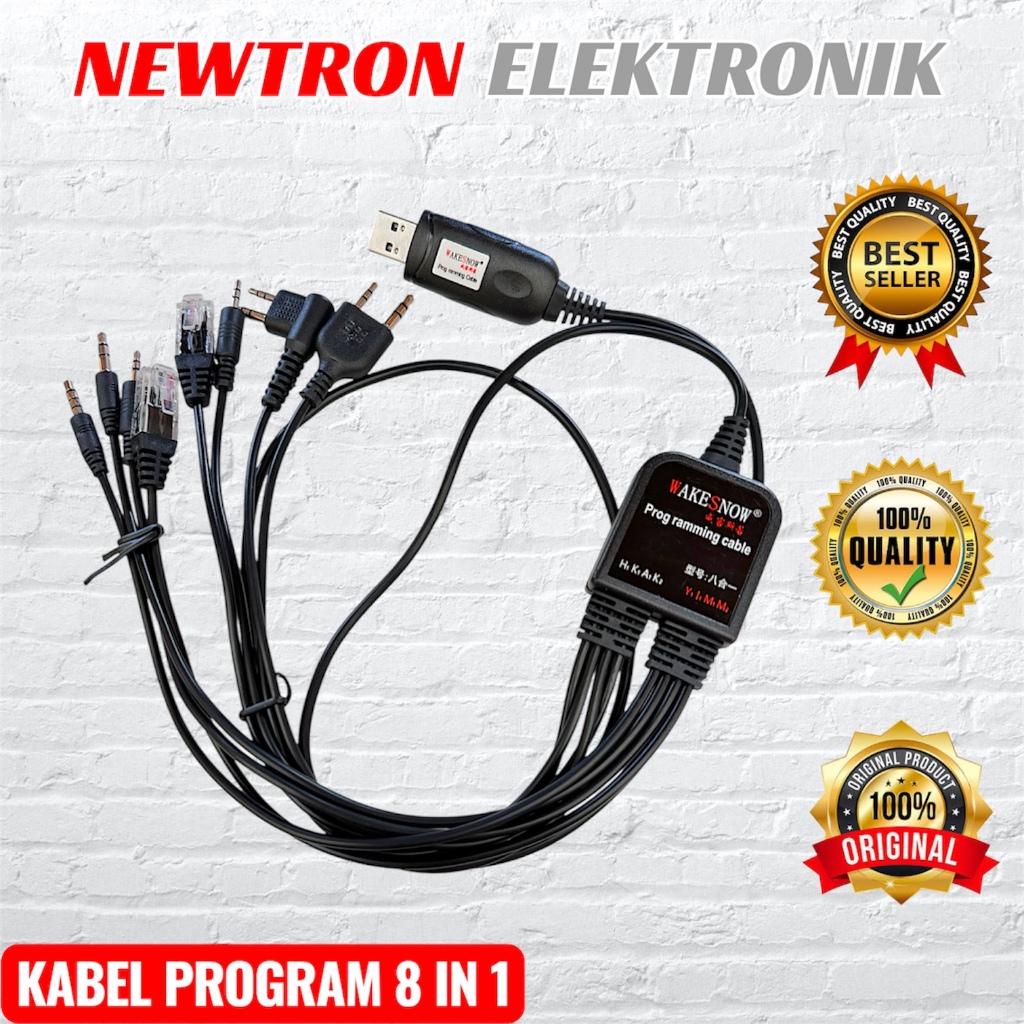 Jual Kabel Program USB 8IN1 HT RIG 8 IN 1 Programming Radio Walkie ...