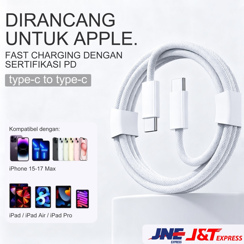Jual Kabel Fast Charging PD 20W/35W Type C to Type C Apple - Isi ...