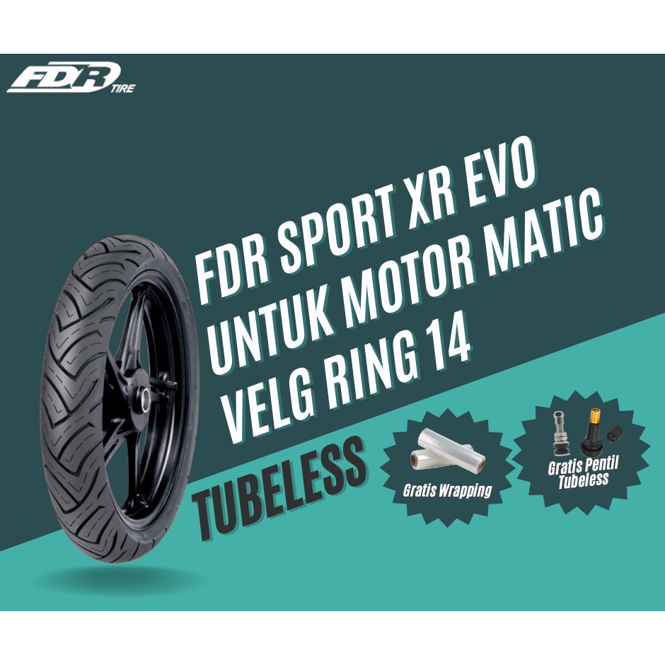 Jual BAN FDR TUBELESS SPORT XR EVO UNTUK MOTOR MATIC RING 14 | Shopee ...