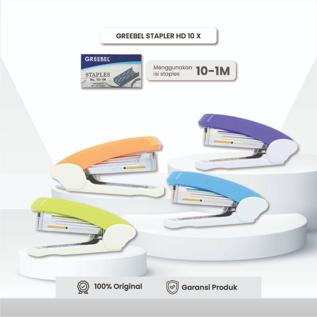 Jual GREEBEL Stapler Stepler Jepretan (HD-10X) Staples Anak Lucu Alat ...