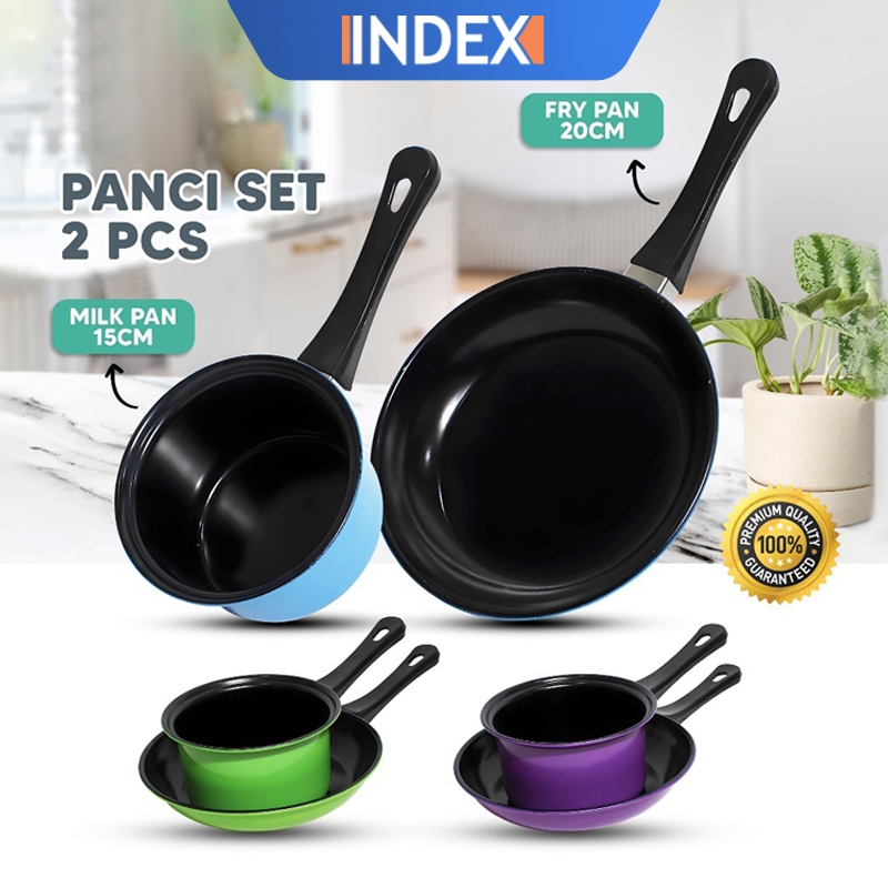 Jual Panci Set Teflon Milik Teflon Set Milkpan Isi 2 Pcs SUN GLAS Pan ...