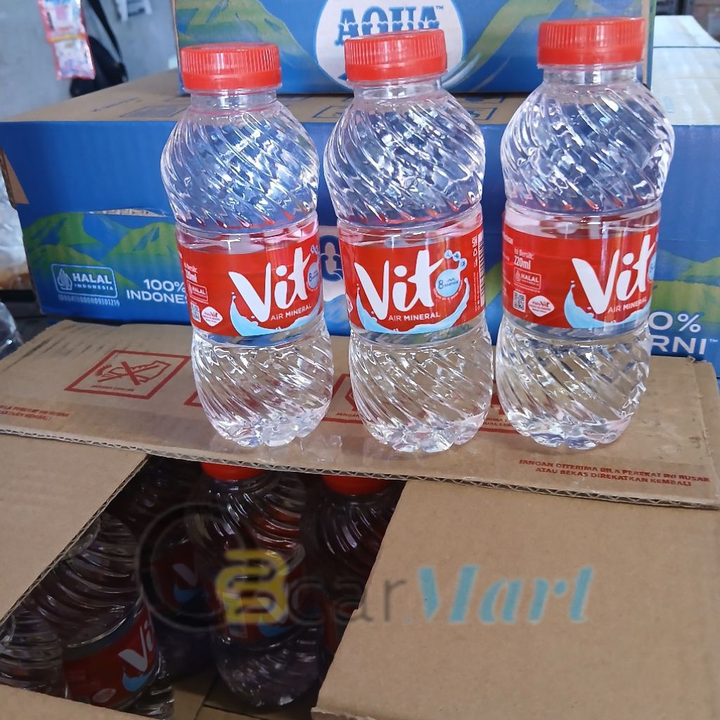 Jual Air Mineral VIT 220ml Botol Mini Vit Moksa | Shopee Indonesia
