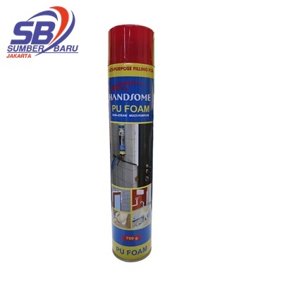Jual HANDSOME Lem PU Sealant FOAM Spray 750ml Busa Polyurethane Foam ...