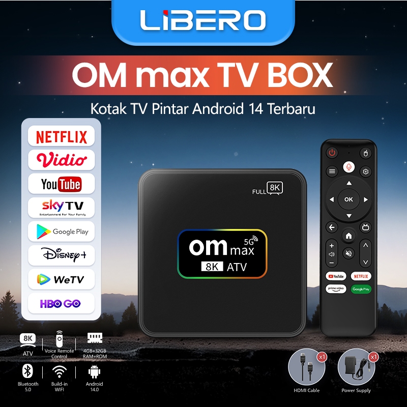 Jual LIBERO TV BOX--Android smart TVBox -MXQ PLUS 4K HD 16G+256G 2.4GHz ...