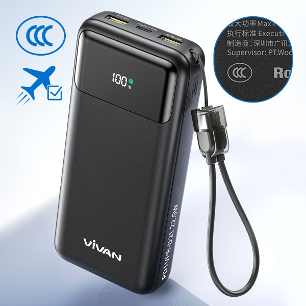 Jual VIVAN VPB-D21 CCC Certified 20000mAh Powerbank Quick Charging PD ...