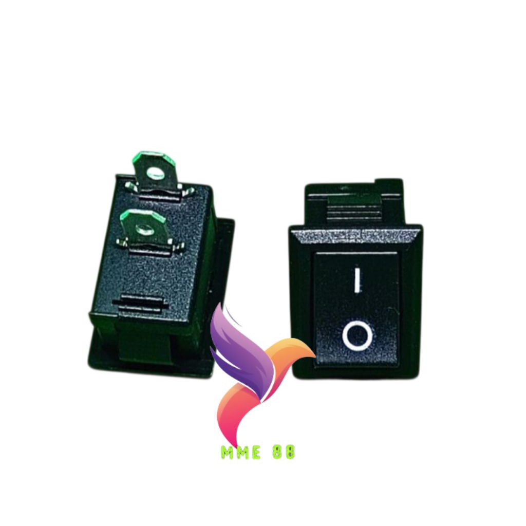 Jual Saklar Rocker switch kecil on off 2 pin hitam | Shopee Indonesia