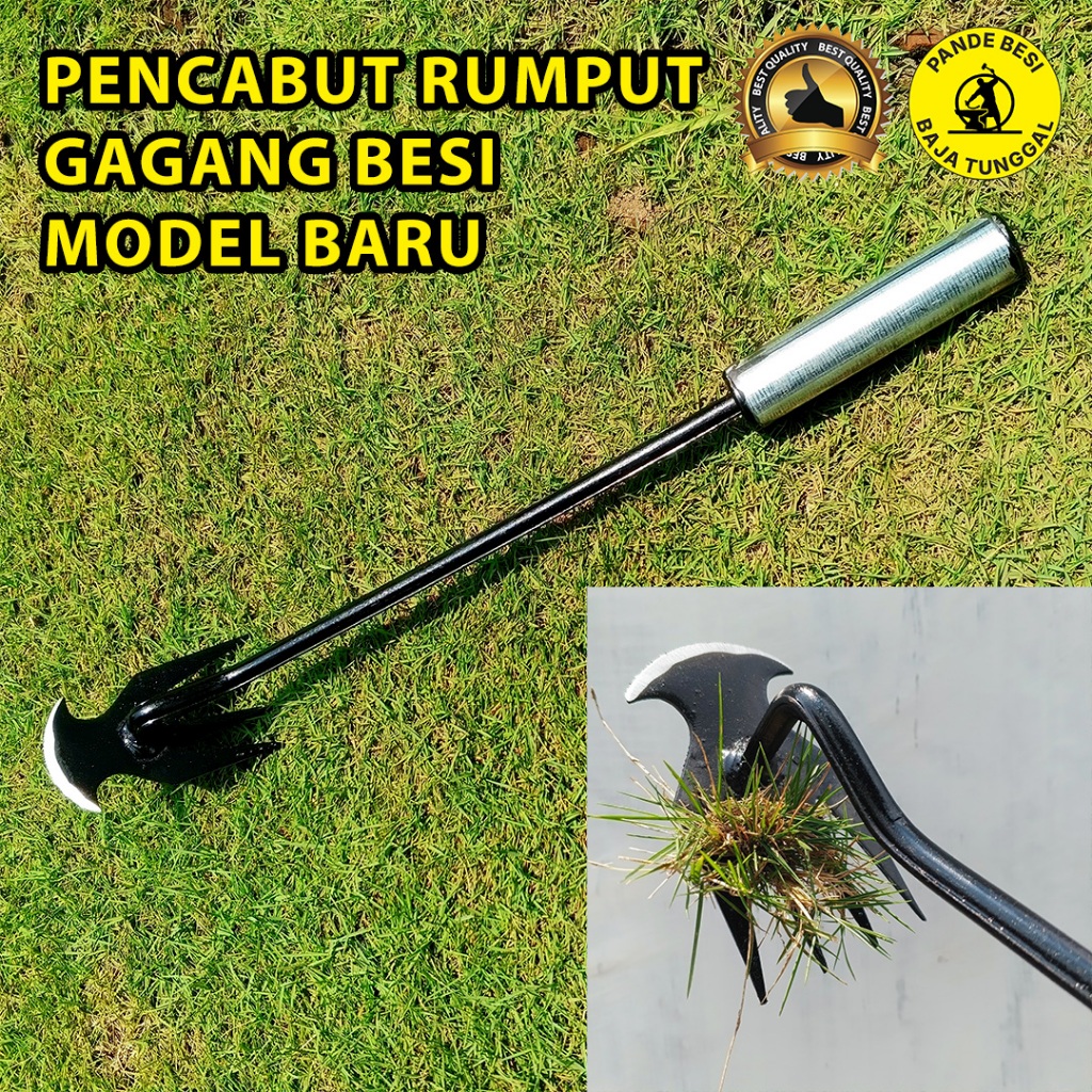 Jual BJ5 Alat Pencabut Rumput Liar Model Baru Gagang Besi Garpu Tanaman ...