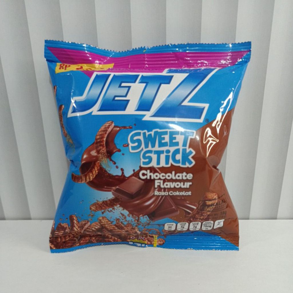 Jual Jet Z sweet stick rasa Coklat 1 renceng isi 10 pcs x 18g | Shopee ...