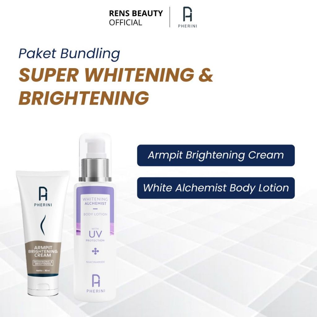 Jual PHERINI Brightening Set | Lotion & Armpit Cream Pemutih Kulit ...