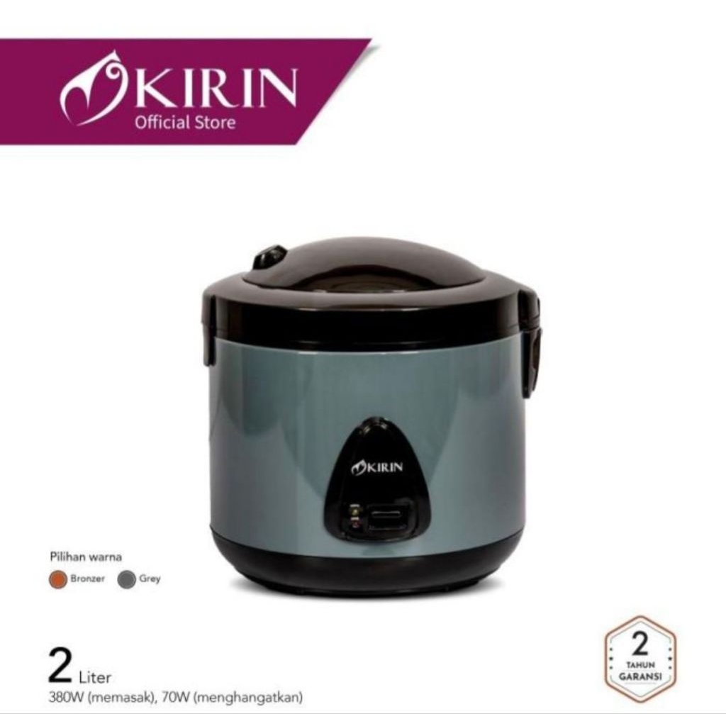 Jual Kirin magic com rice cooker penanak nasi KRC-238 2 liter | Shopee ...