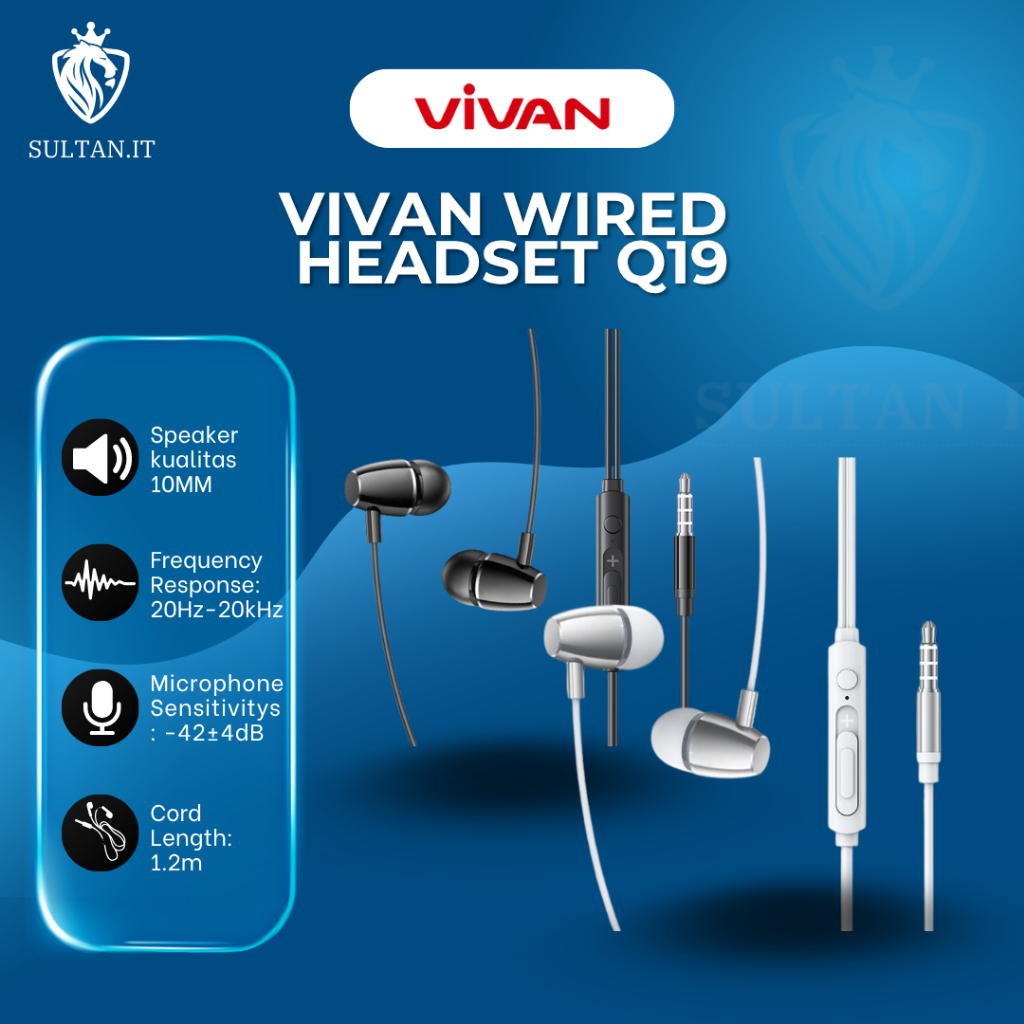 Jual Vivan Headset Wired Q19 Original | Shopee Indonesia