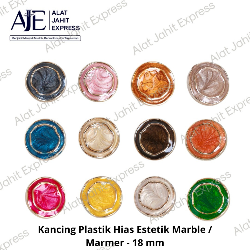 Jual Kancing Plastik Hias Estetik Marble / Marmer - 18 mm | Shopee Indonesia