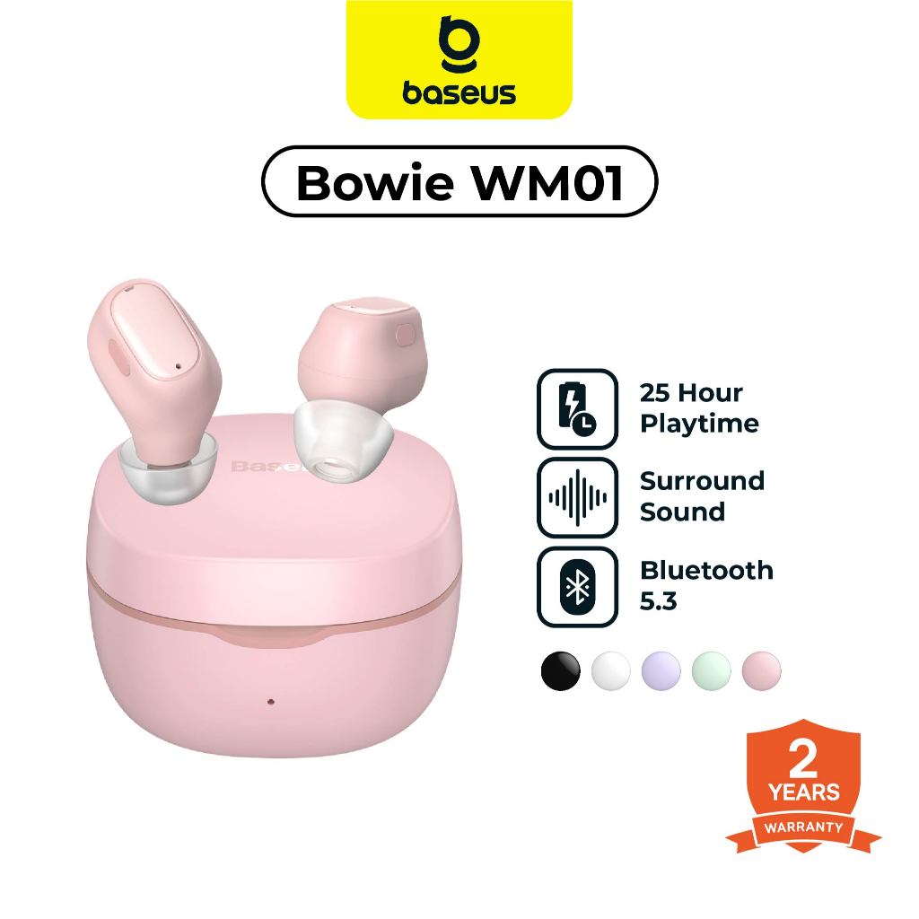 Jual BASEUS TWS WM01 True Wireless Bluetooth Earphone Mini Earbuds ...