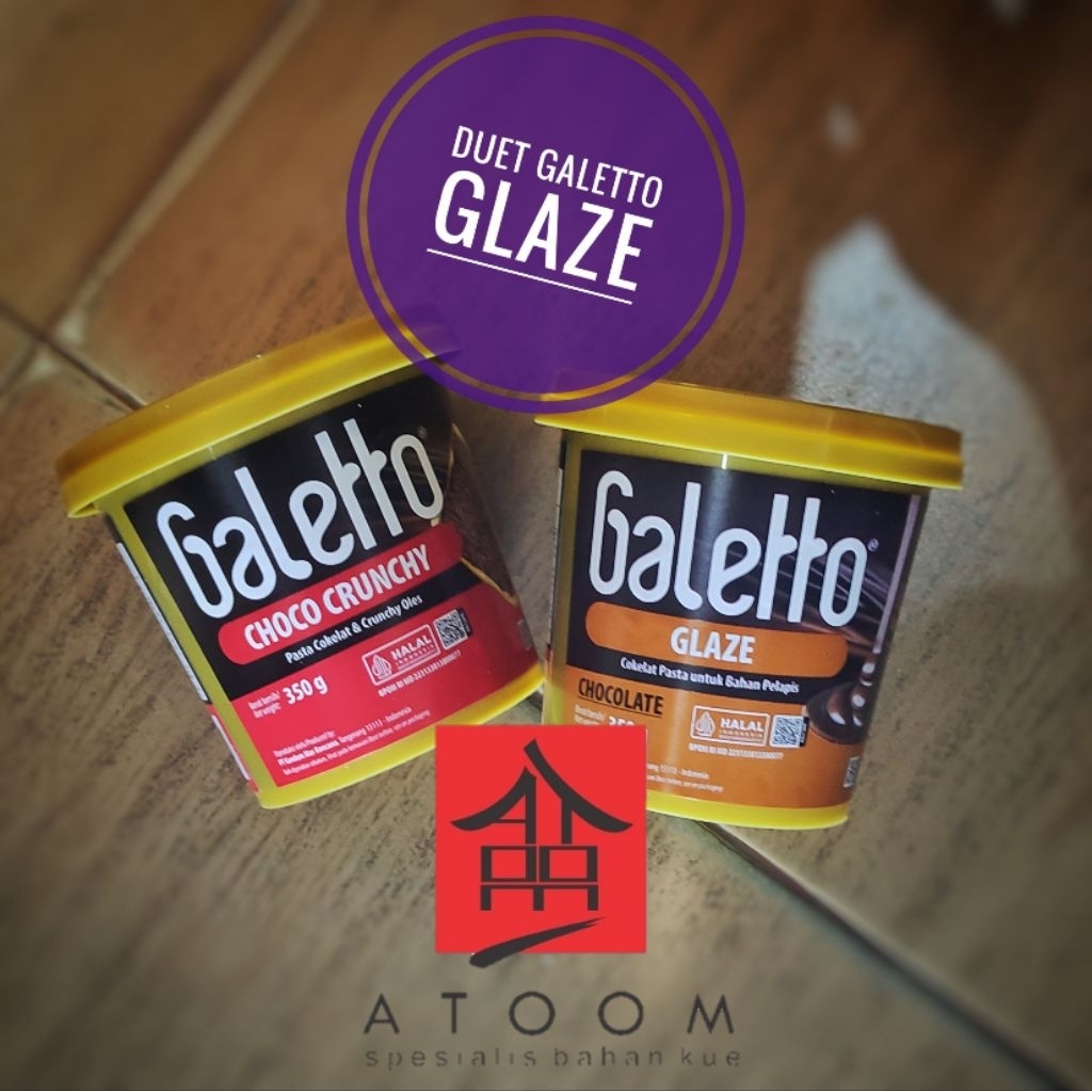 Jual Galetto glaze coklat atau crunchy 350 g | Shopee Indonesia