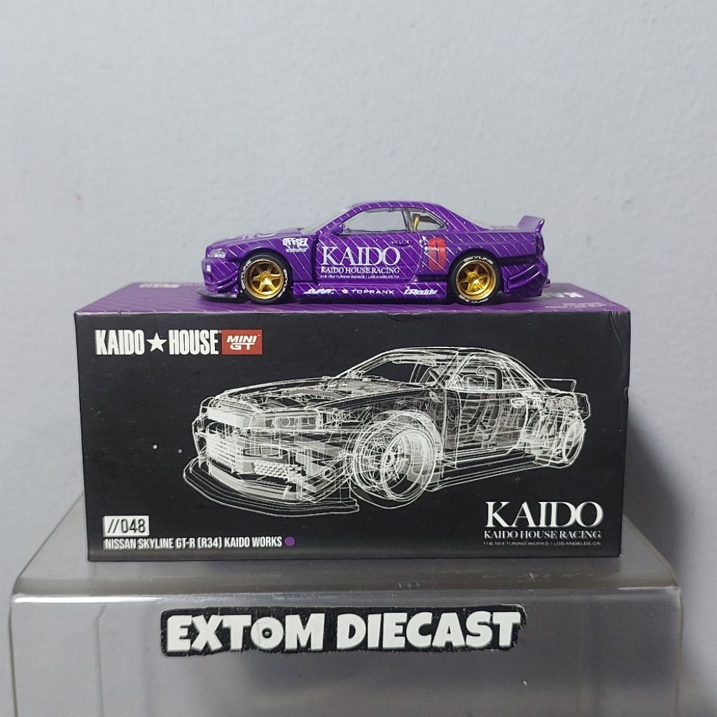 Jual Kaido House Chase Nissan Skyline R34 Purple | Shopee Indonesia