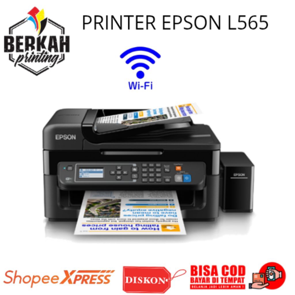 Jual printer Epson l565 all-in-one wifi siap pakai | Shopee Indonesia