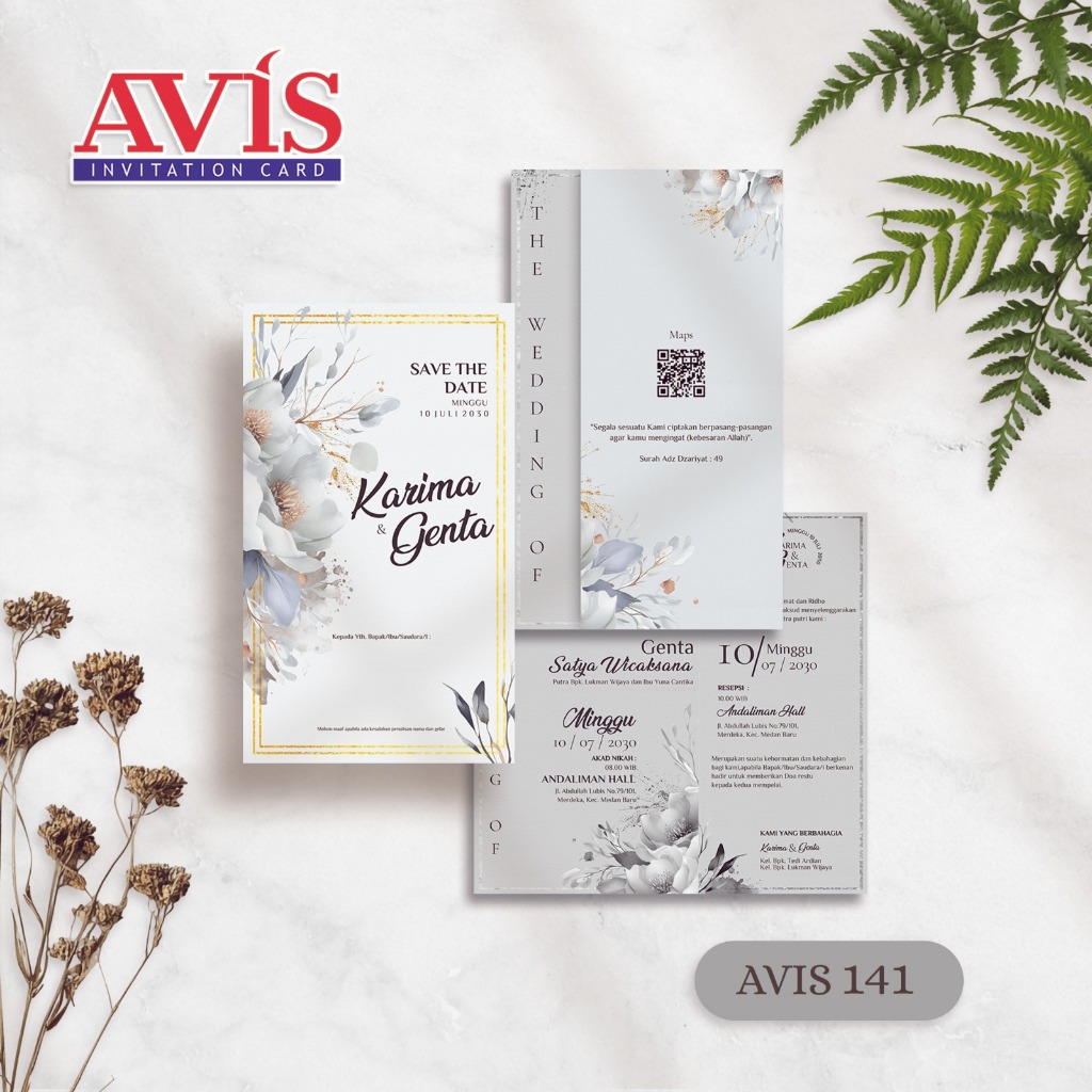 Jual Avis 141 Blanko Undangan | Undangan Murah | Blangko Undangan ...
