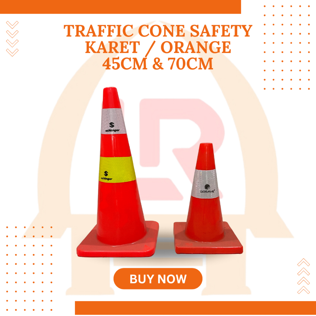 Jual GOSAVE SCHLINGER TRAFFIC CONE ELASTIS PVC KERUCUT LALU LINTAS ...
