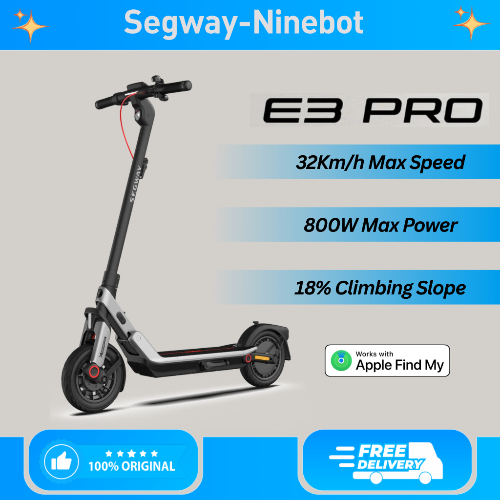 Jual Segway Ninebot eKickscooter E3 Pro Electric Scooter 32km/h 800W ...