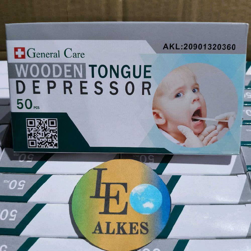 Jual Tongue Spatel Kayu Lidah General Care isi 50 Tong Spatel Wooden ...