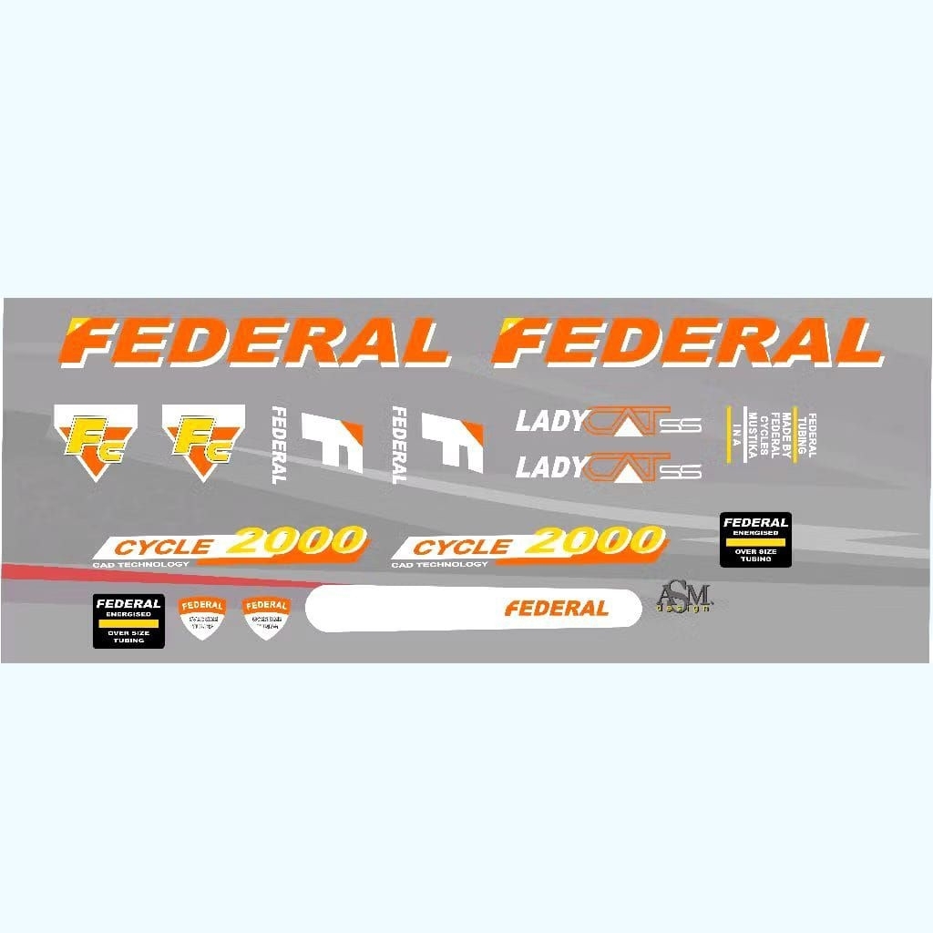 Jual Sticker Sepeda FEDERAL LADY CAT SS Transparan Printing | Shopee ...