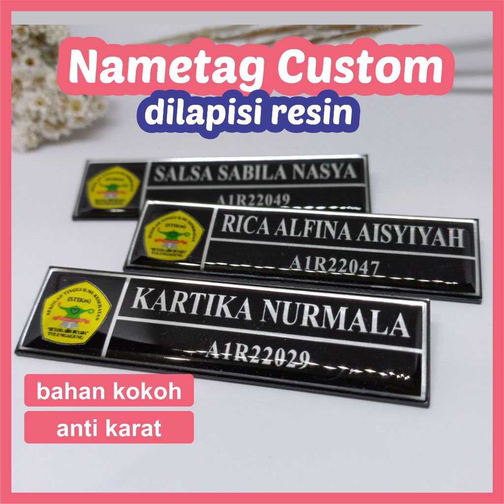 Jual NAMA TAG DADA CUSTOM AKRILIK | Nametag Maget Peniti Persit Dokter ...