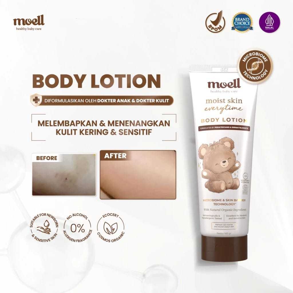 Jual Moell Body Lotion Bayi 185gr - Body Lotion Untuk Kulit Normal ...