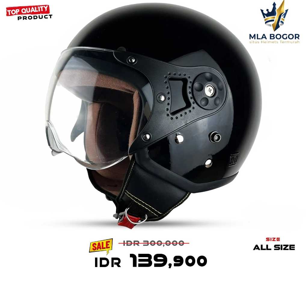 Jual Helm MLA Hijab - Helm Retro MLA Hijab Friendly Half Face Helem ...