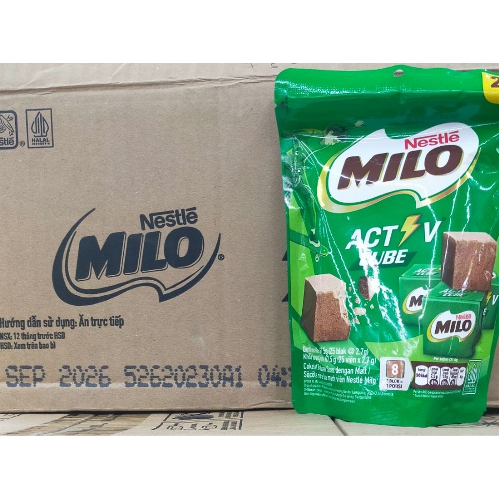Jual 1Dus Milo Active Cube isi 20pack (20Cube)(1cube isi 25pcs ...
