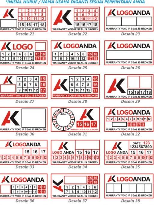 Jual Stiker Segel Pecah Telur | Stiker Tanda Expired / Segel Garansi ...