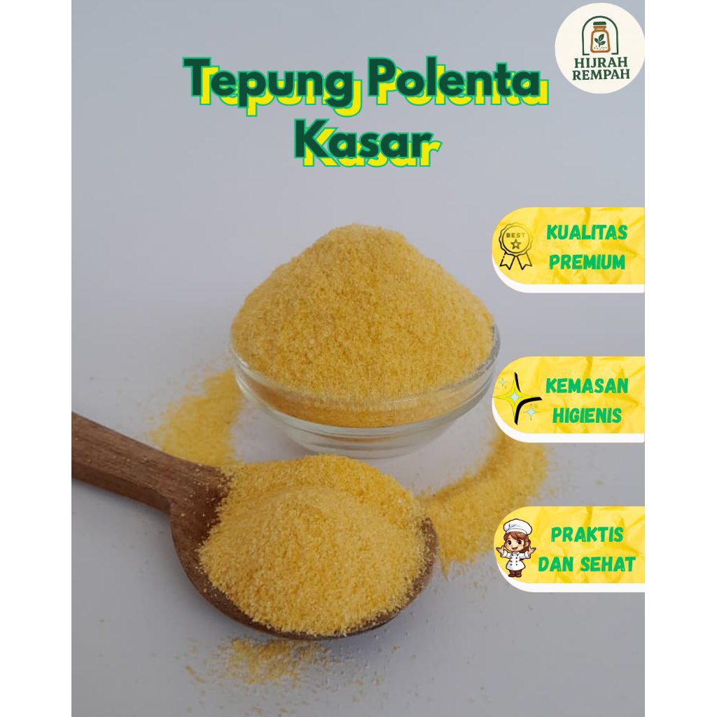Jual Tepung Polenta 100gr / Polenta Coarse / Corn Meal / Tepung Jagung ...