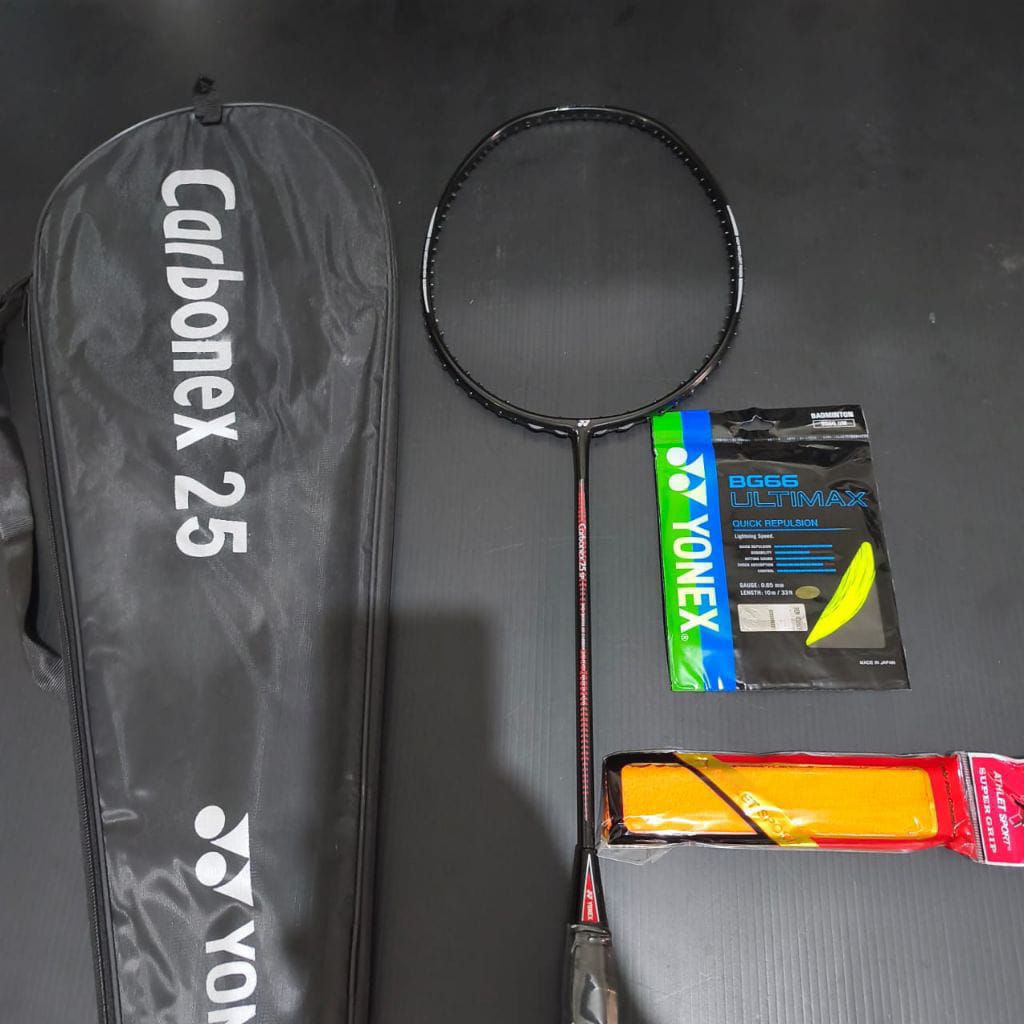 Jual RAKET BADMINTON YONEX CARBONEX 25 SP TENSION 28LBS SIAP PAKAI ...