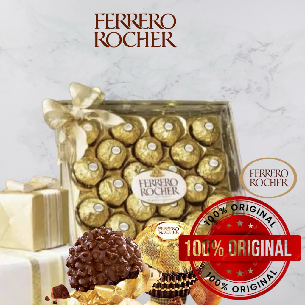 Jual FERRERO ROCHER T24 COKLAT PREMIUM ASLI IMPORT HADIAH ELEGAN UNTUK ...