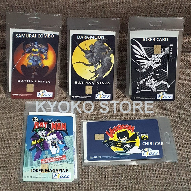 Jual Kartu Flazz Batman Joker Magazine Batman Ninja Samurai Combo Dark ...
