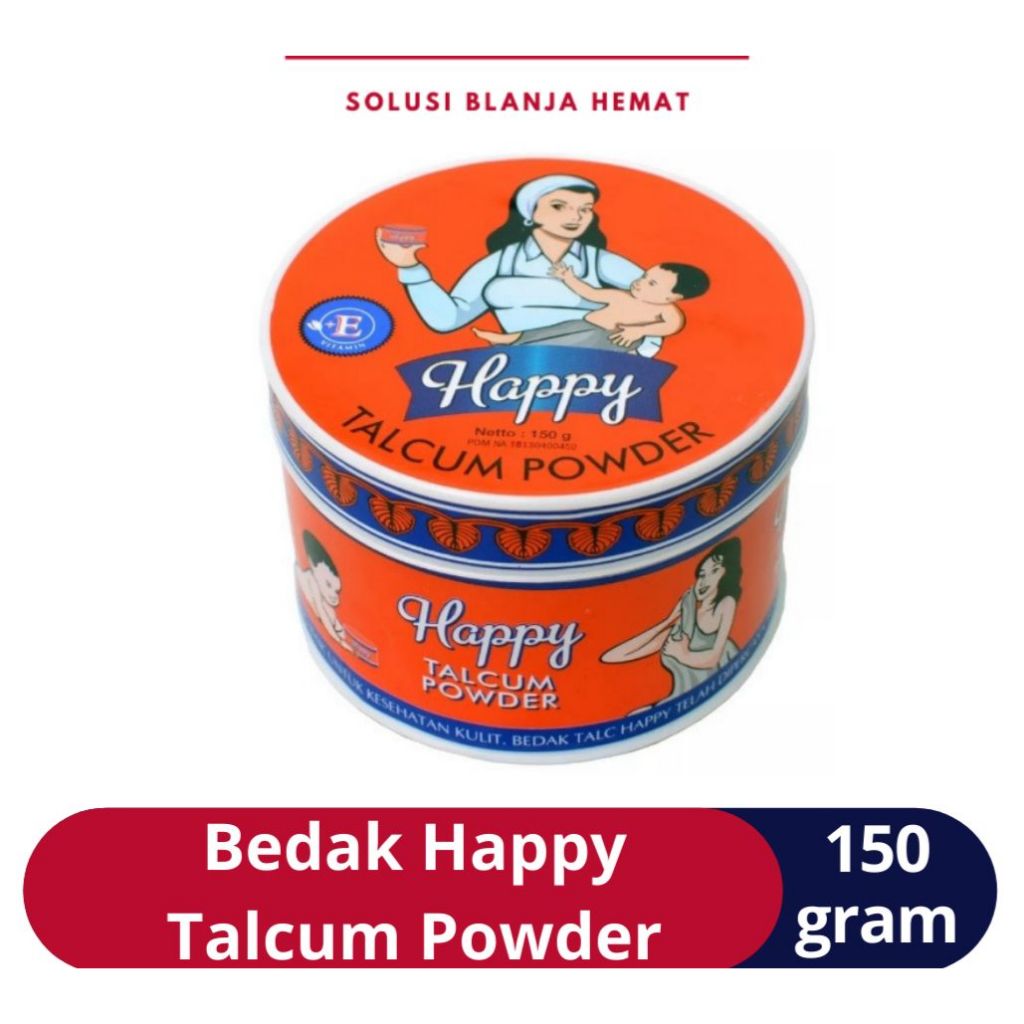 Jual Bedak Happy Talcum Powder 150g | Shopee Indonesia